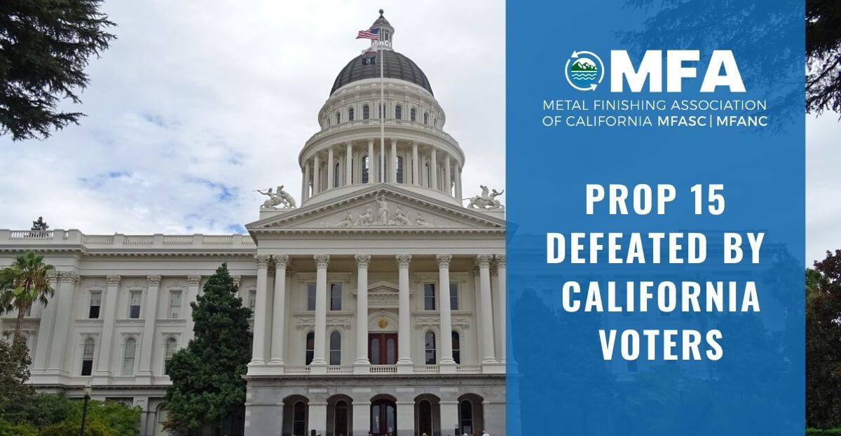 Prop 15 Defeated By California Voters - MFACA
